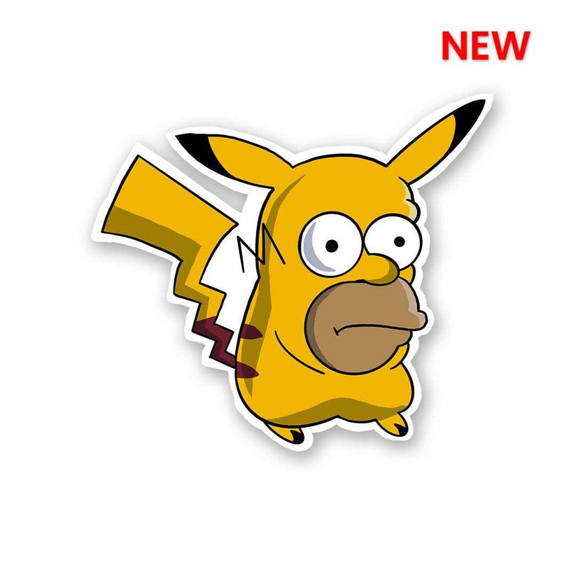 Simpson + Pikachu Sticker